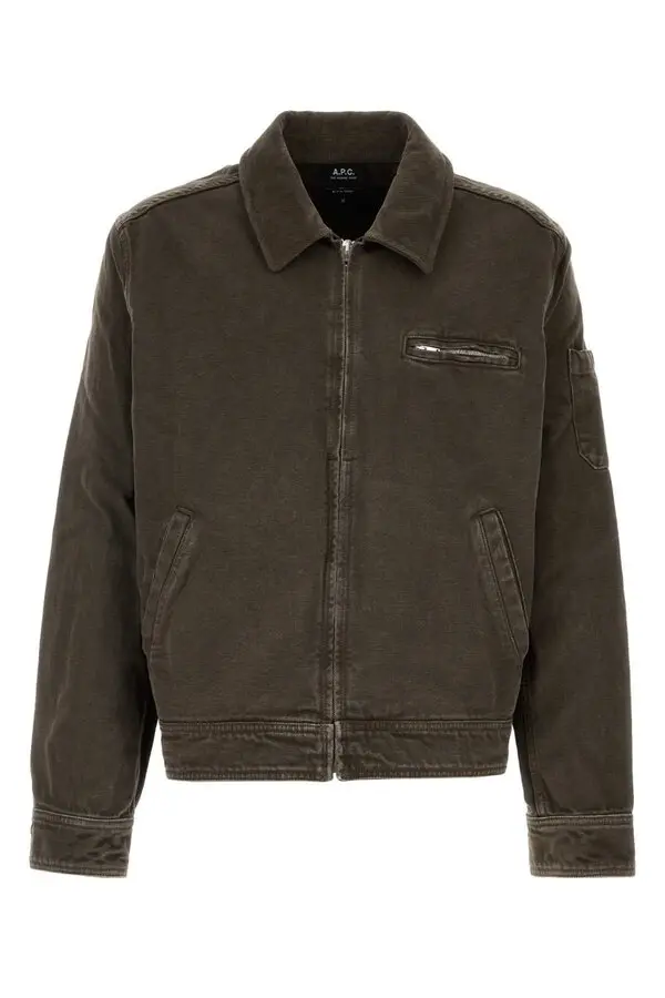 A.p.c. Chocolate Denim Alexis Jacket - Brown