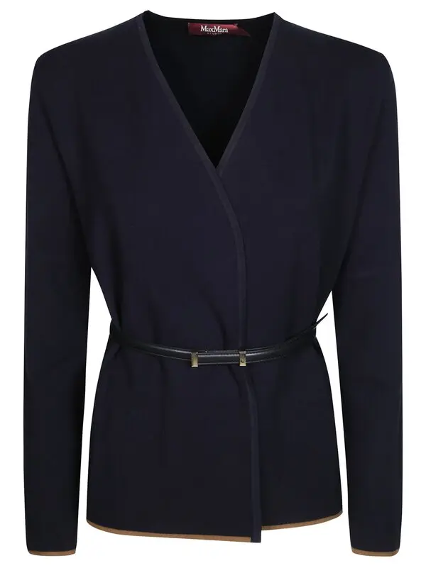 Max Mara Milan-knit Cardigan With Belt