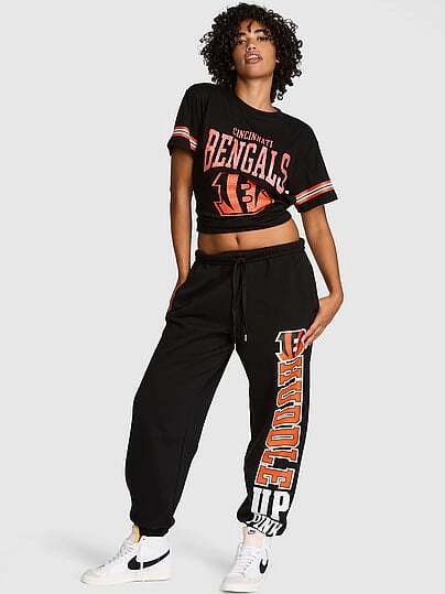 Pink Nfl Collection Campus Fleece™ Bling Sweatpants - Black