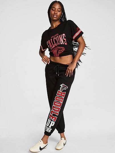 Pink Nfl Collection Campus Fleece™ Bling Sweatpants - Black