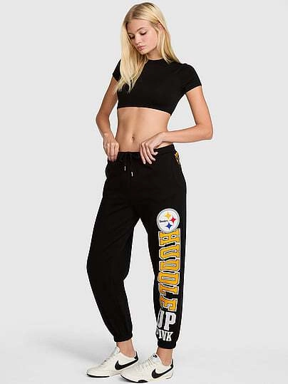 Pink Nfl Collection Campus Fleece™ Bling Sweatpants - Black