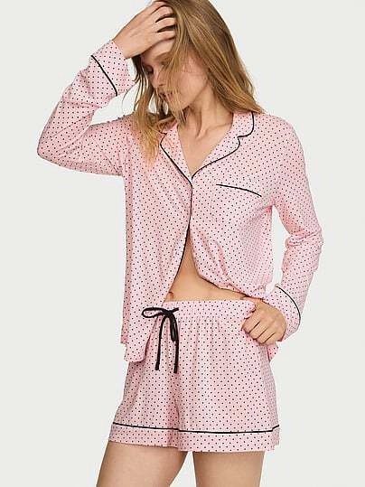 Victoria's Secret Sosoft™ Modal Long-sleeve Short Pajama Set - Print