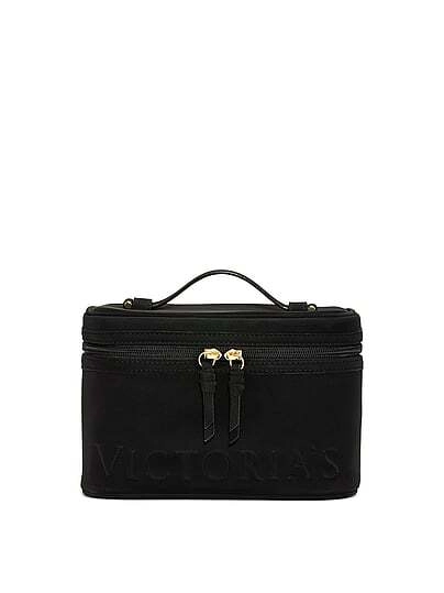 Victoria's Secret Luxe Mini Travel Vanity Case - Black