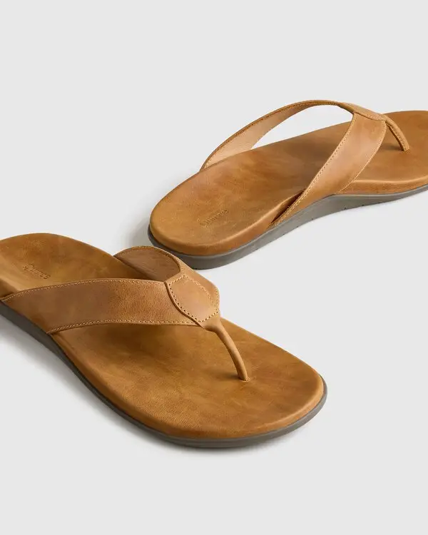 Quince Crafted Leather Sandal - Peanut