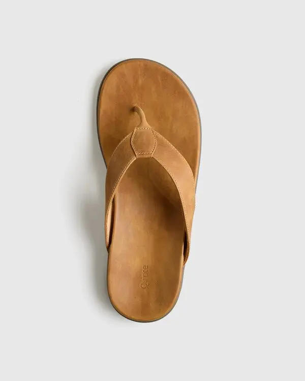 Quince Crafted Leather Sandal - Peanut