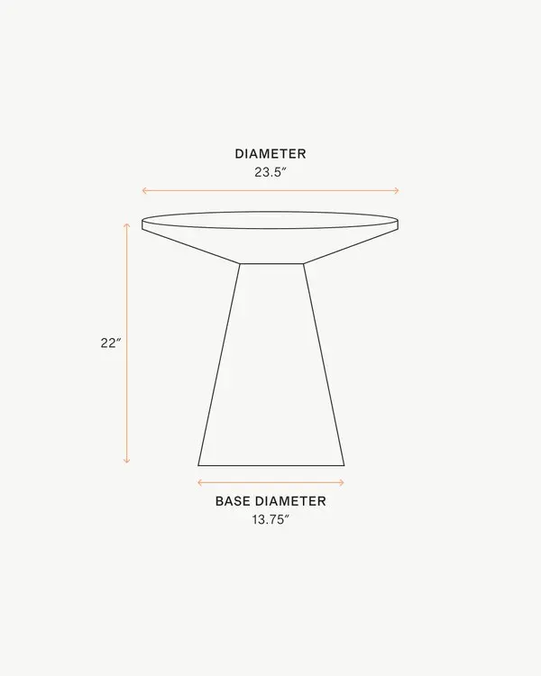 Quince Oak Pedestal End Table