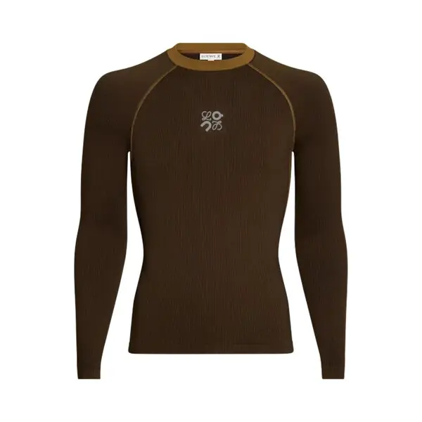 On X Loewe Lg Sleeve Top 'toffee