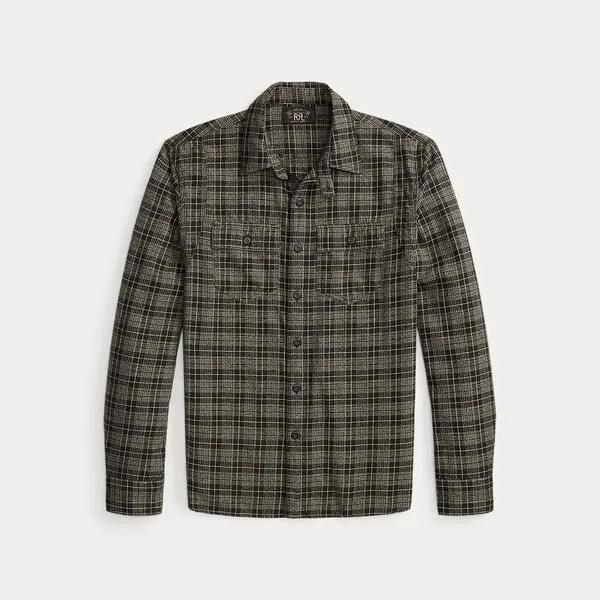 Ralph Lauren Plaid Twill Workshirt - Grey/white
