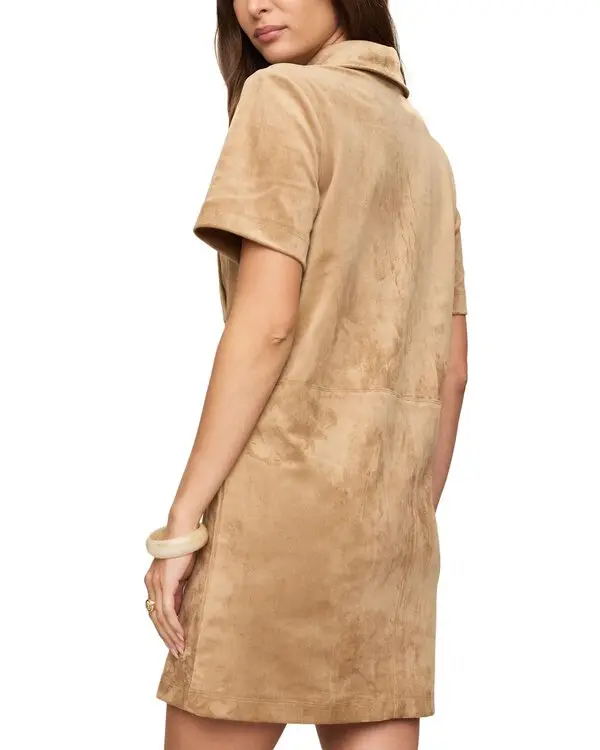 Z Supply Leone Faux Suede Mini Dress