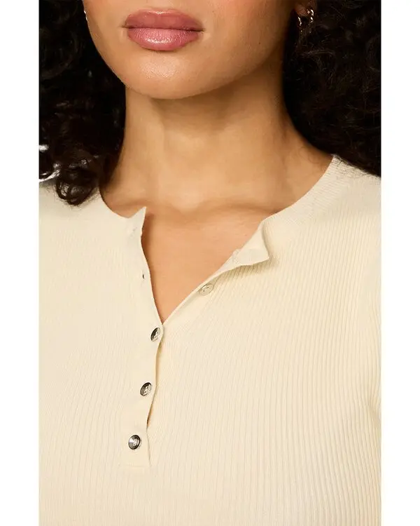 Sanctuary Ribbed Henley Tee