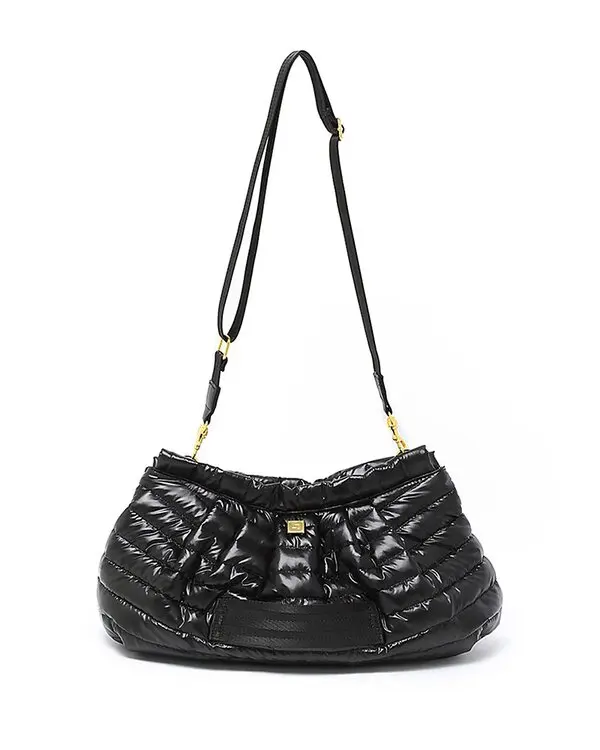 THINK ROYLN Hold Me Close Large Quilted Convertible Clutch - Black