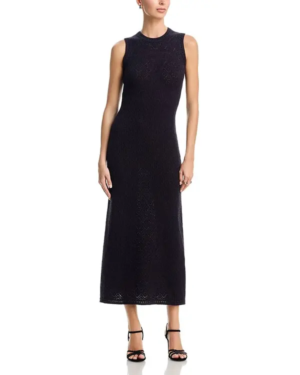 Eleventy Round Neck Cashmere Sleeveless Dress