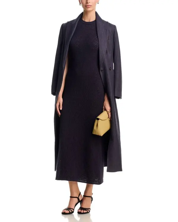 Eleventy Round Neck Cashmere Sleeveless Dress