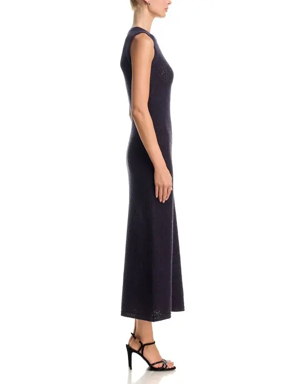 Eleventy Round Neck Cashmere Sleeveless Dress