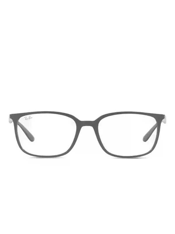 Ray-ban Rectangle-frame Clear-lens Glasses - Grey