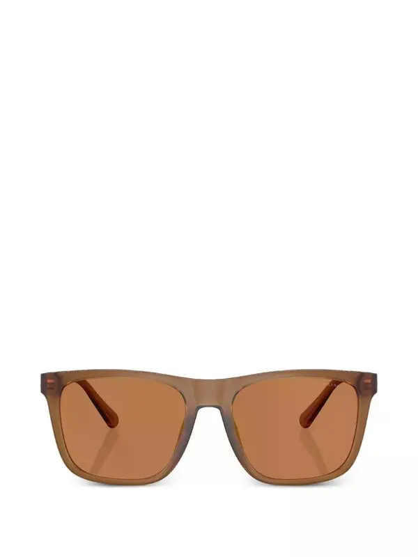 COACH C Hardware Textured Square-frame Sunglasses