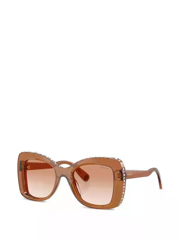 SWAROVSKI Embellished Geometric Sunglasses