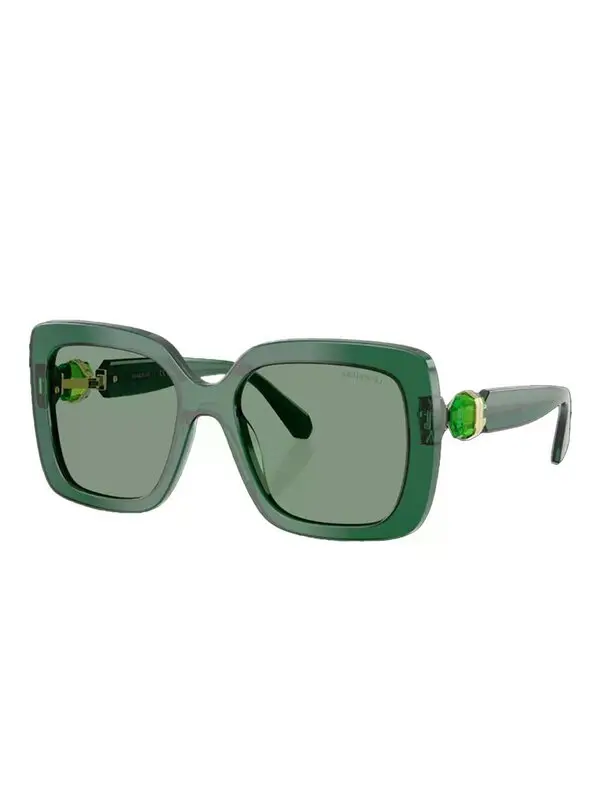 SWAROVSKI Crystal-embellished Oversized-frame Sunglasses