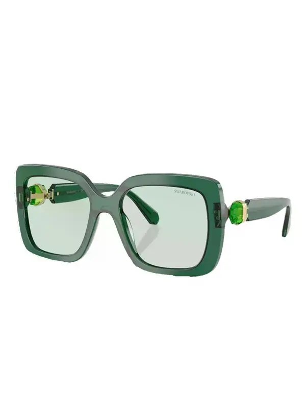 SWAROVSKI Crystal-embellished Oversized-frame Sunglasses