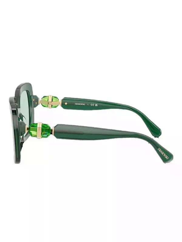 SWAROVSKI Crystal-embellished Oversized-frame Sunglasses