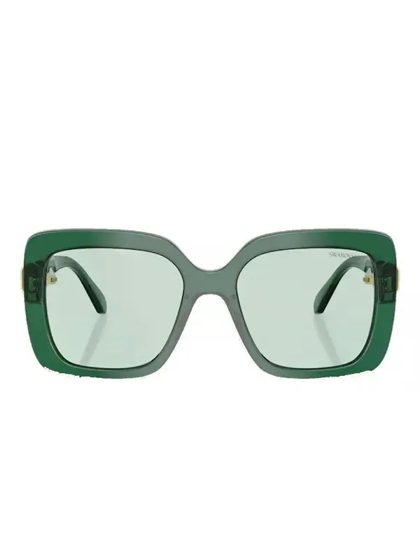 SWAROVSKI Crystal-embellished Oversized-frame Sunglasses