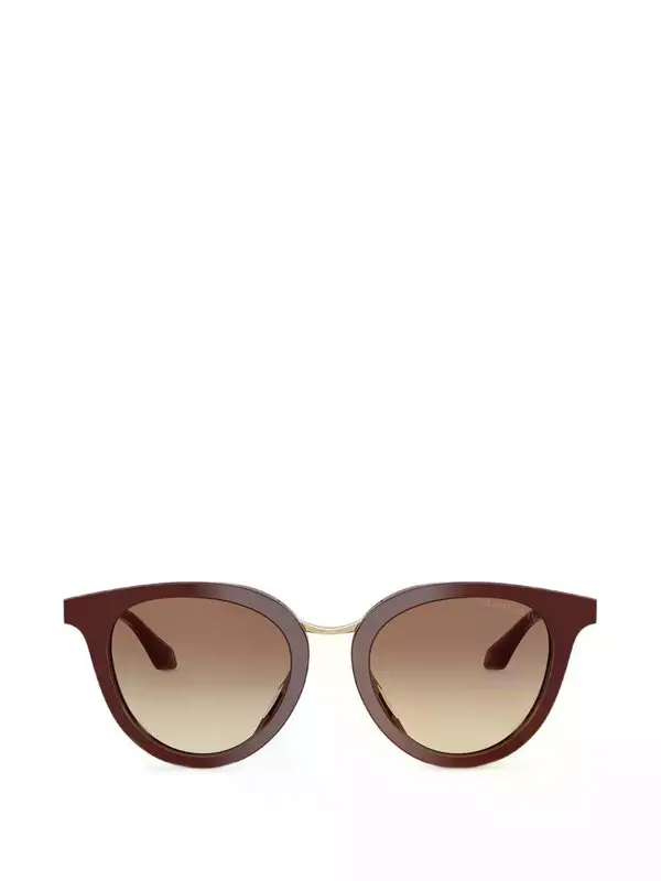 Giorgio Armani Round-frame Sunglasses - Brown