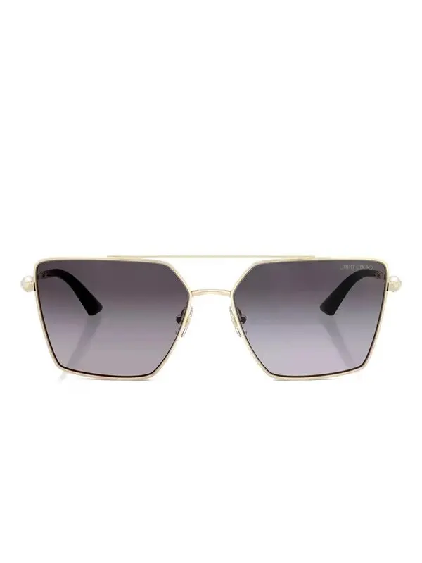 JIMMY CHOO Embellished Square-frame Sunglasses