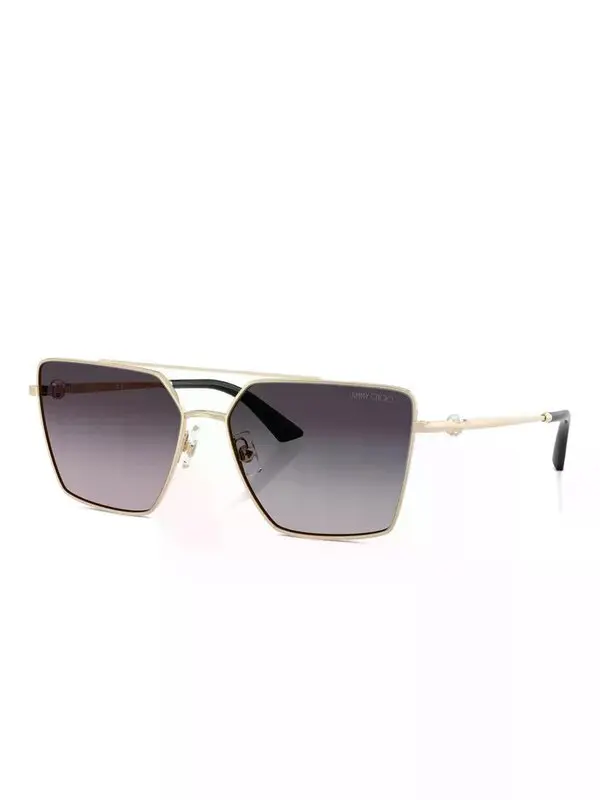 JIMMY CHOO Embellished Square-frame Sunglasses