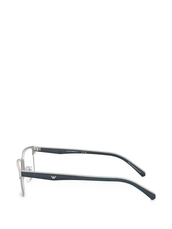 Emporio Armani Rectangle-frame Glasses - Silver