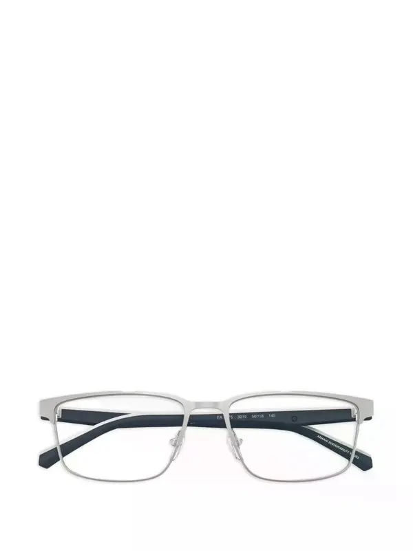 Emporio Armani Rectangle-frame Glasses - Silver