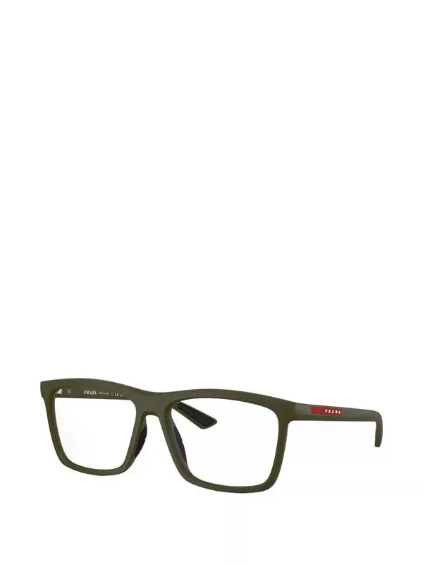Prada Rectangle-frame Glasses - Green