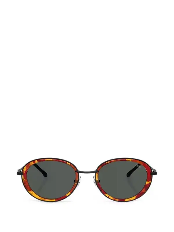 DIESEL® Tortoiseshell-effect Oval-frame Sunglasses - Red