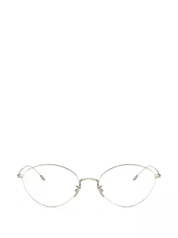 Giorgio Armani Cat-eye Frame Glasses - Silver