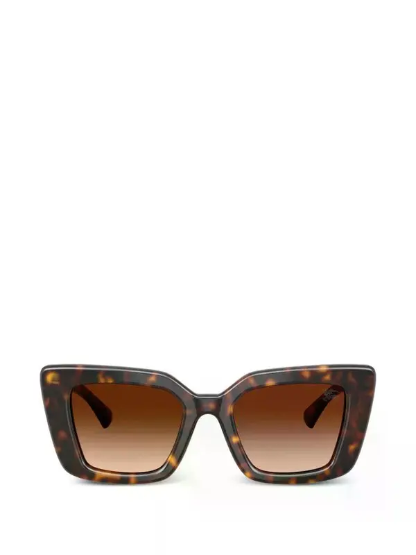 Burberry Geometric-frame Logo-plaque Sunglasses