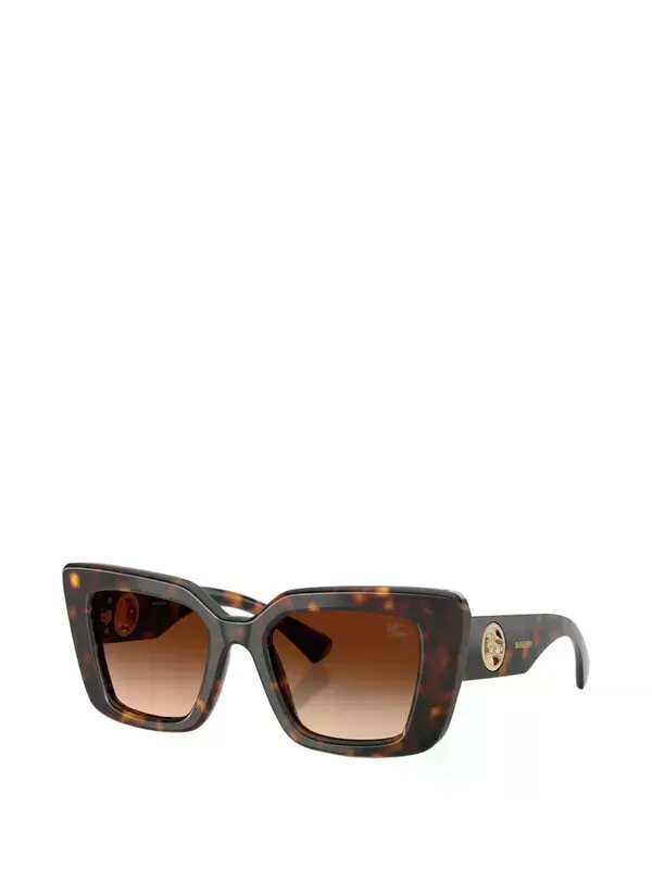 Burberry Geometric-frame Logo-plaque Sunglasses