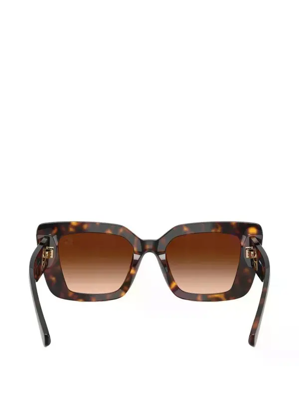 Burberry Geometric-frame Logo-plaque Sunglasses