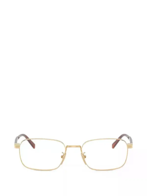 Prada Rectangle-frame Glasses - Gold