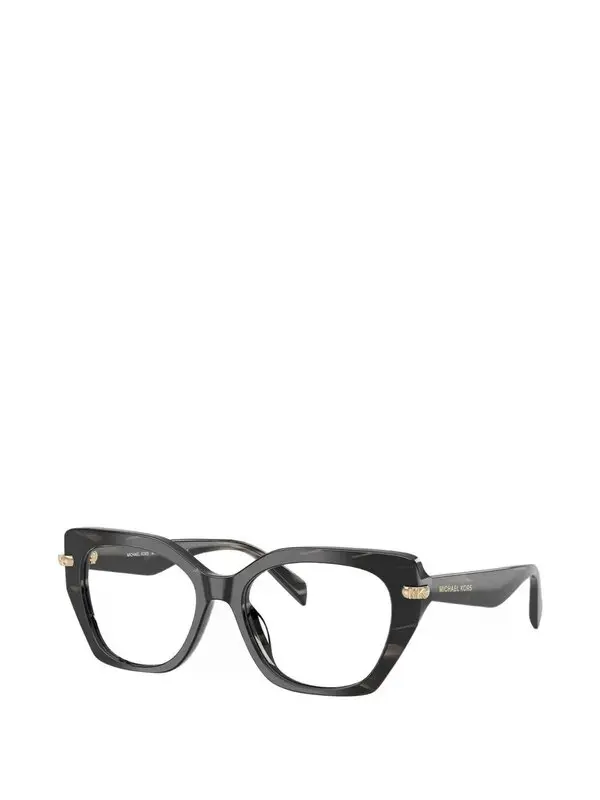 Michael Kors Horn Geometric-frame Glasses - Grey