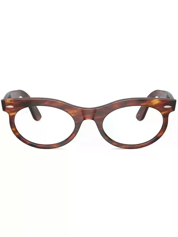 Ray-ban Wayfarer Oval Glasses - Brown