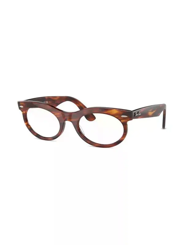 Ray-ban Wayfarer Oval Glasses - Brown
