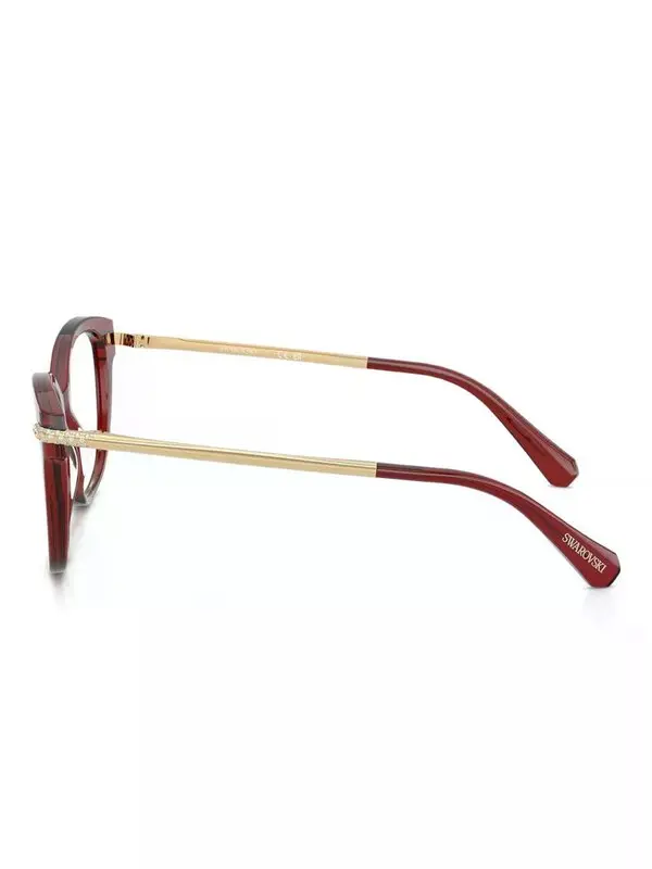 SWAROVSKI Crystal-embellished Square-frame Glasses