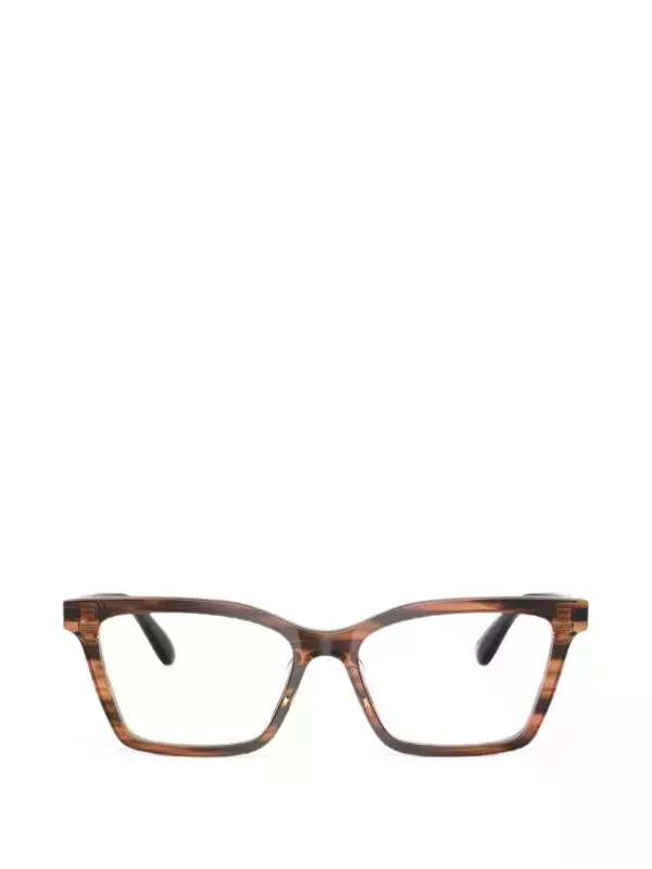 Emporio Armani Square-frame Glasses - Brown