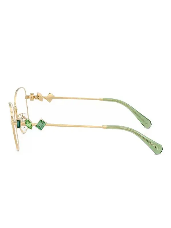 SWAROVSKI Crystal-embellished Geometric-frame Glasses