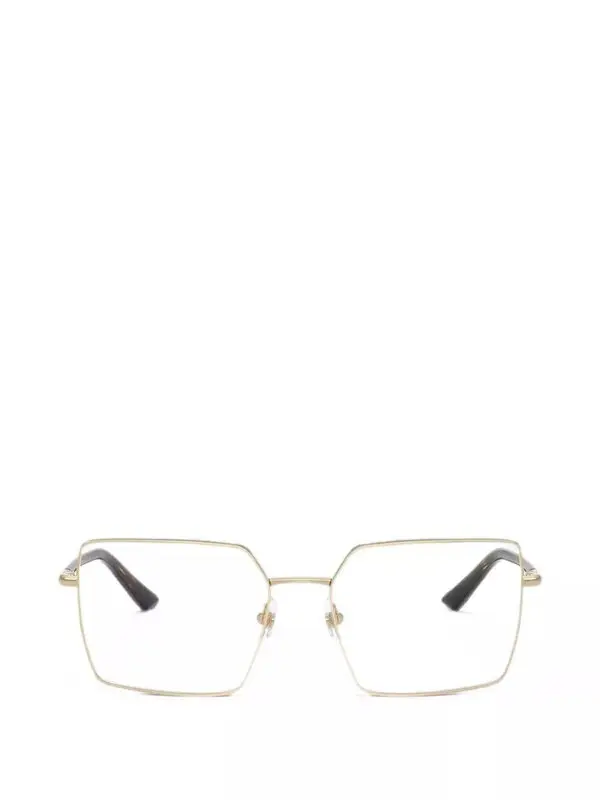 JIMMY CHOO Geometric-frame Glasses - Gold