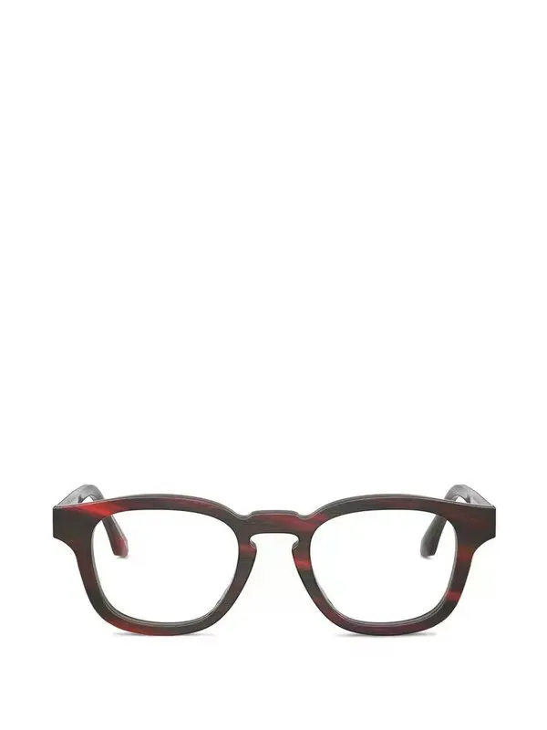 Giorgio Armani Round-frame Tortoiseshell Glasses - Red