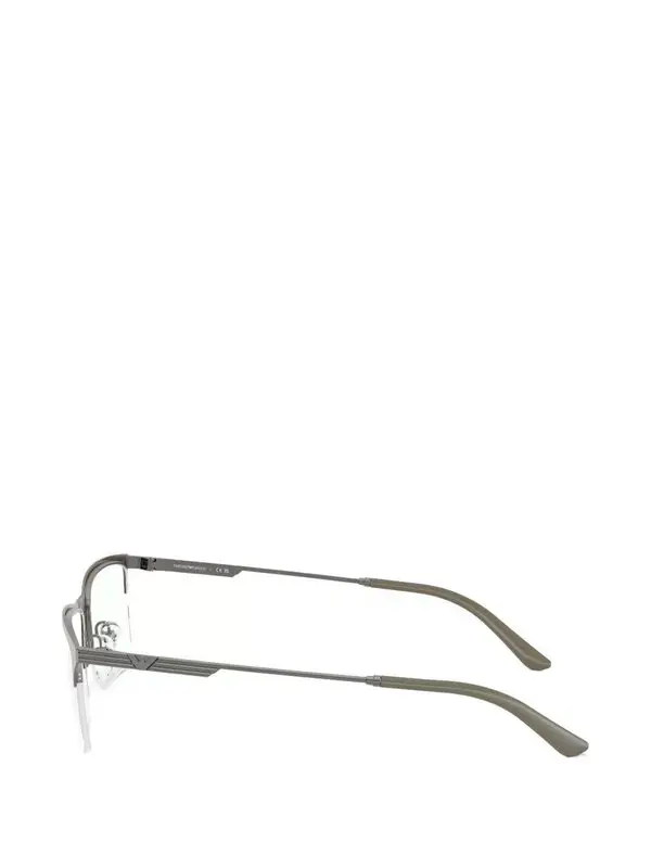 Emporio Armani Rectangle-frame Glasses - Grey