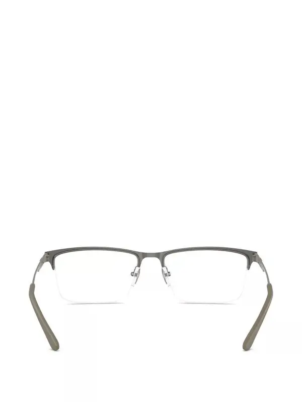 Emporio Armani Rectangle-frame Glasses - Grey