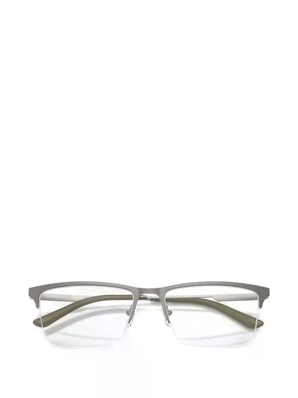 Emporio Armani Rectangle-frame Glasses - Grey