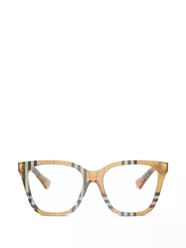 Burberry Check-pattern Square-frame Glasses