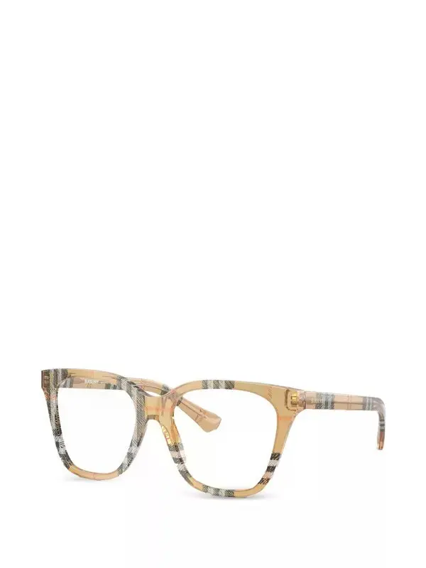 Burberry Check-pattern Square-frame Glasses